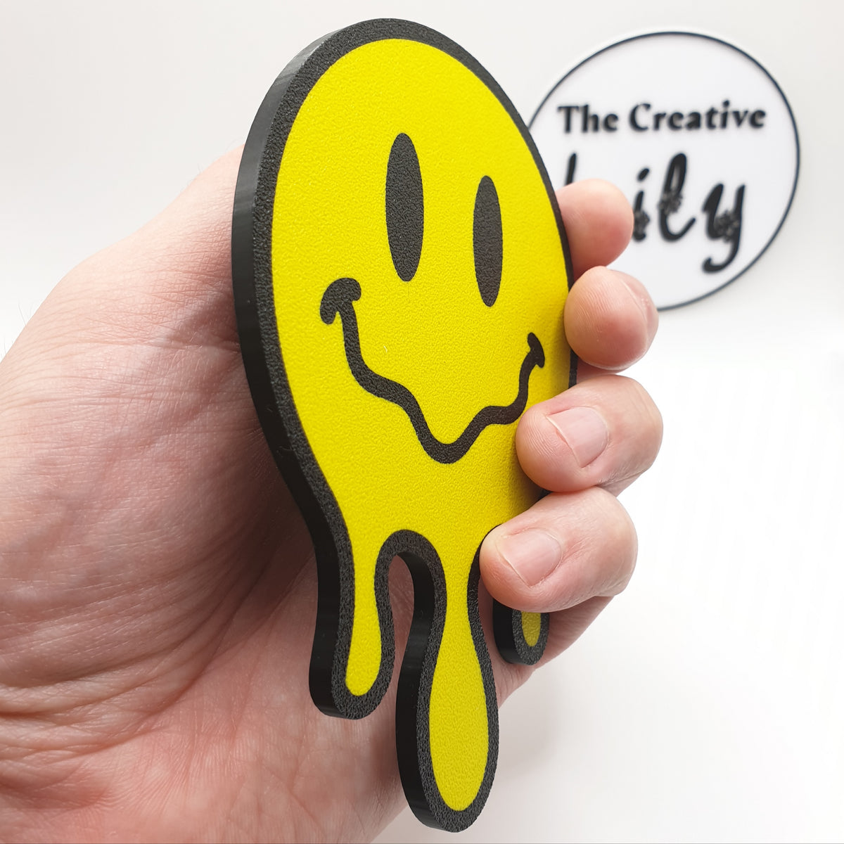 Melted Smiley Coaster – The Creative Lily